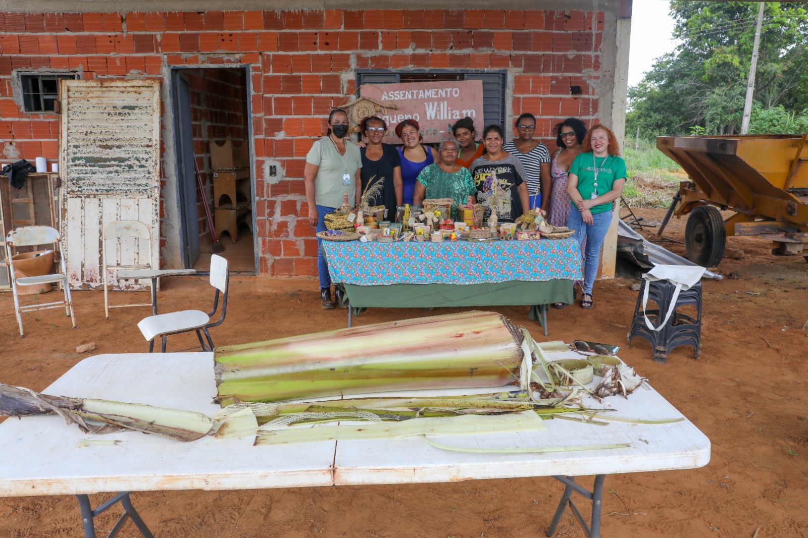 Artesãs do Assentamento Pequeno William transformam fibra de bananeira ...